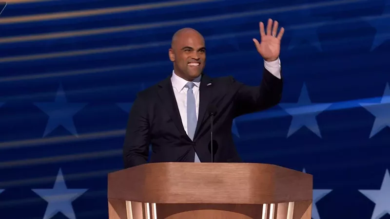 Dallas Congressman Colin Allred Speaks at Democratic Convention ...